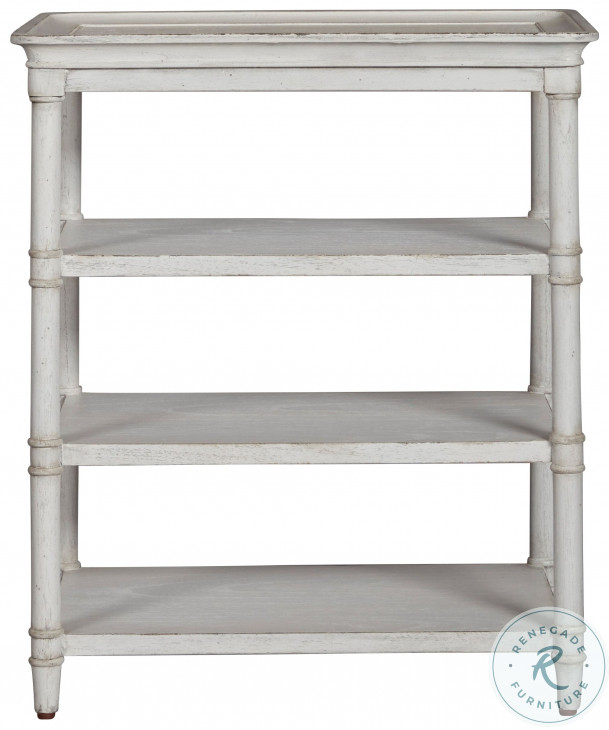 Special Reserve White 3 Shelf End Table From Hekman Furniture | Coleman ...