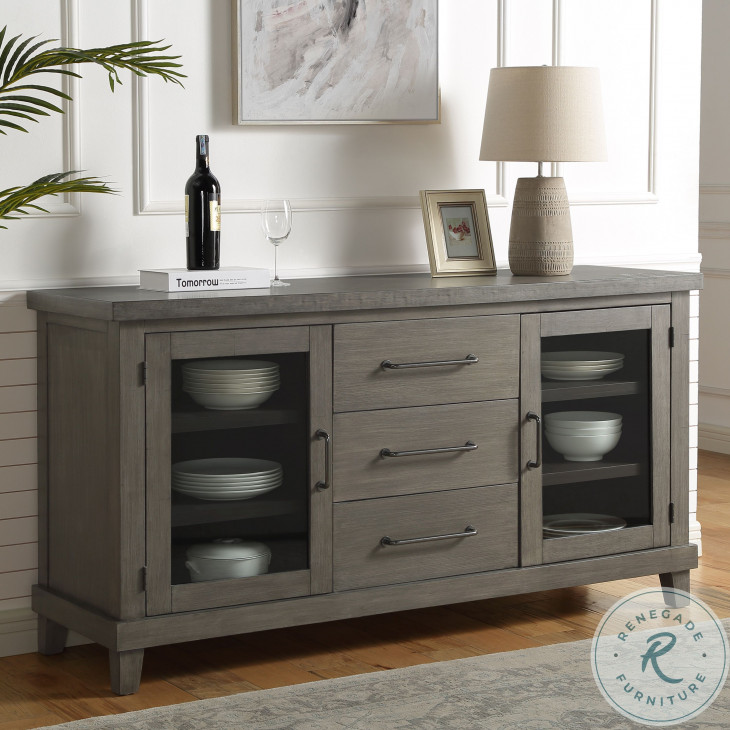Mila Grey Washed Server from Steve Silver | Coleman Furniture