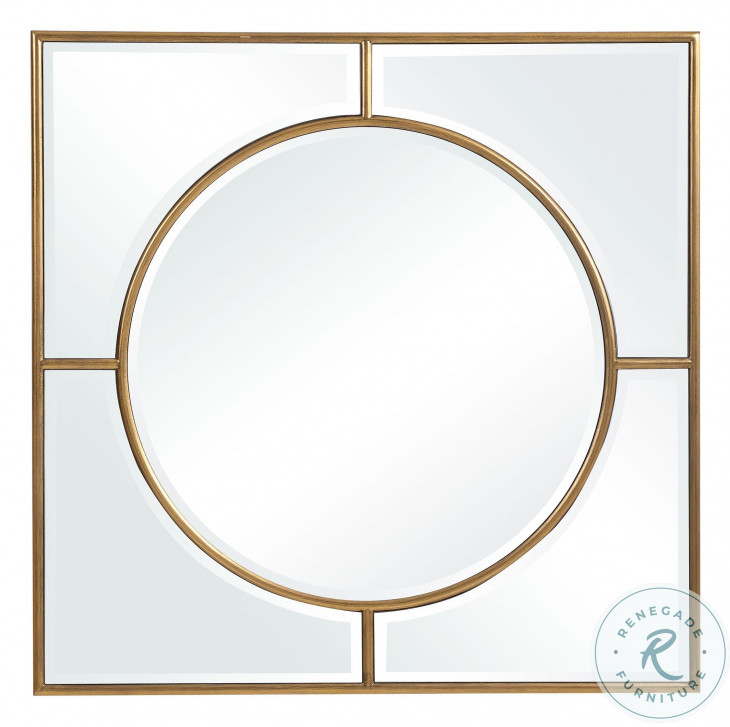 Stanford Gold Square Mirror from Uttermost | Coleman Furniture