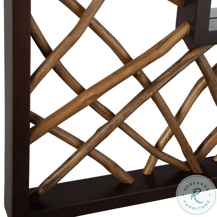 Teak Maze Rich Walnut Stain Rectangle Mirror From Uttermost | Coleman Furniture