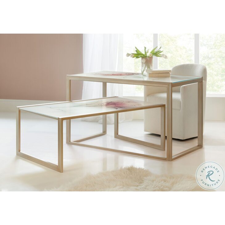 Komen Gold Blossoming Hope Writing Desk From Hooker | Coleman Furniture