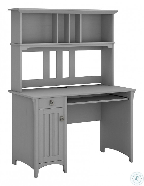 Salinas Cape Cod Gray Computer Desk with Hutch from Bush Furniture ...