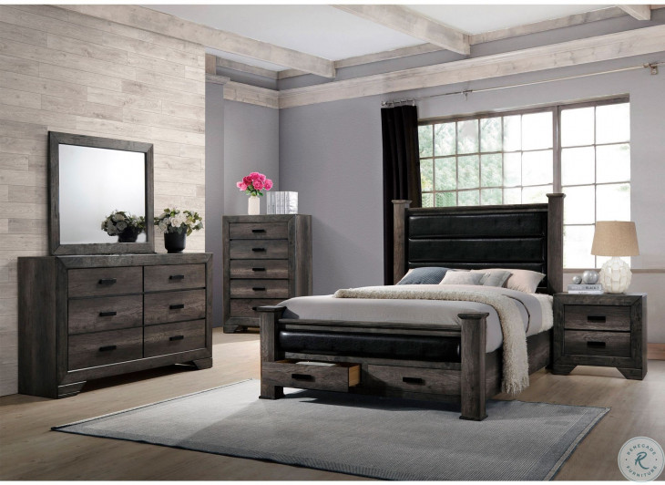 Grayson Grey Oak Nightstand from Elements Furniture | Coleman Furniture