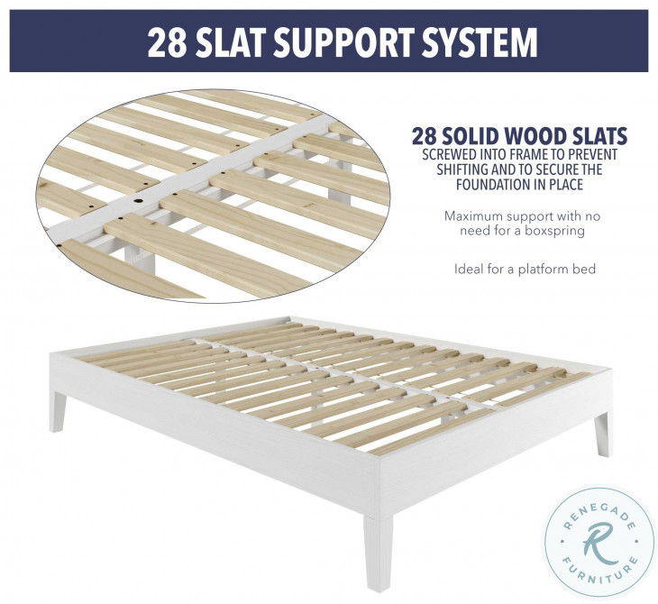 Nix White King Platform Bed From Steve Silver | Coleman Furniture