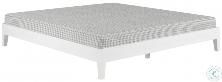 Nix White King Platform Bed From Steve Silver | Coleman Furniture
