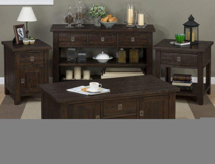 Kona Grove Rustic Chocolate Rectangular Box Cocktail Table from Jofran ...