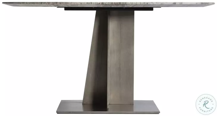 Equis Silver Travertine And Graphite Dining Table From Bernhardt ...