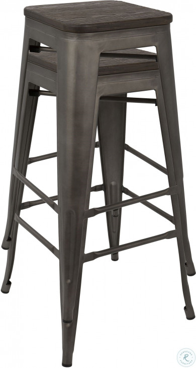 Oregon Espresso Barstool Set of 2 from Lumisource | Coleman Furniture
