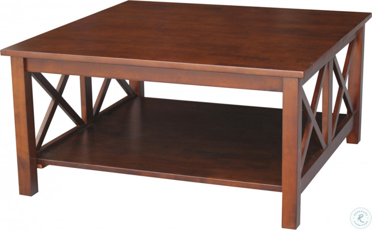Hampton Espresso Square Coffee Table from John Thomas | Coleman Furniture