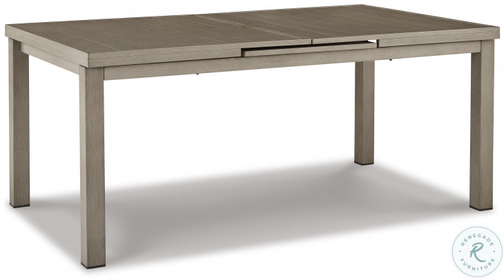 Beach Front Beige Outdoor Extendable Dining Table From Ashley Furniture ...