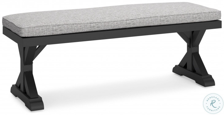 Beachcroft Black And Light Gray Outdoor Bench From Ashley Furniture ...