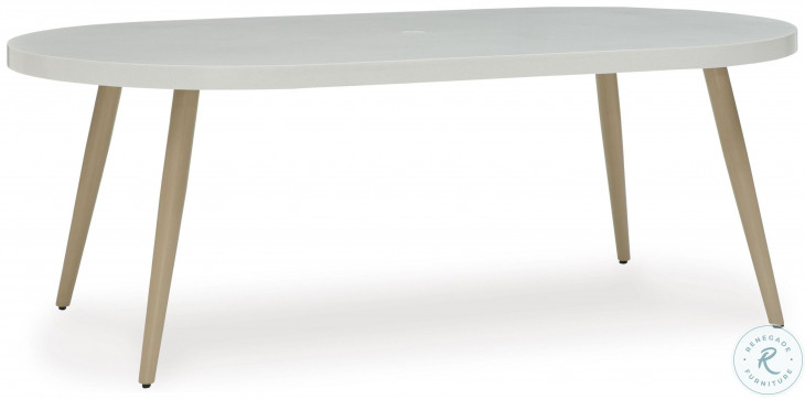 Seton Creek White Outdoor Dining Table From Ashley Furniture | Coleman ...