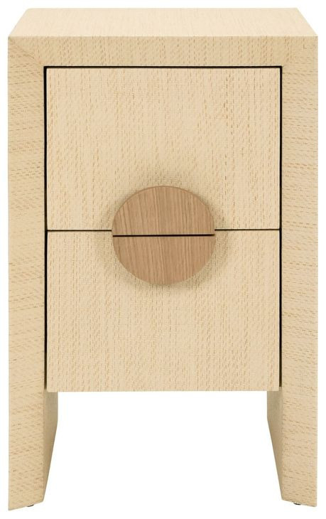 Parker Natural Square Small Side Table From Worlds Away | Coleman Furniture