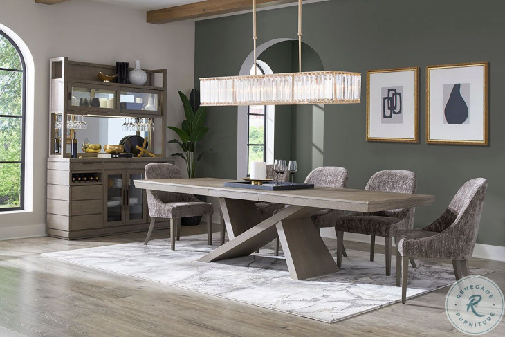 Pure Modern Brown Upholstered Armless Side Chair From Parker House ...