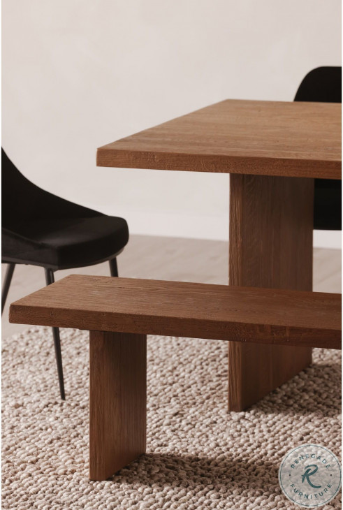 Koshi Sandblasted Amber Oak Bench From Moes Home | Coleman Furniture