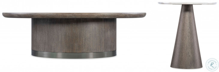 Modern Mood Medium Brown Round Occasional Table Set from Hooker ...