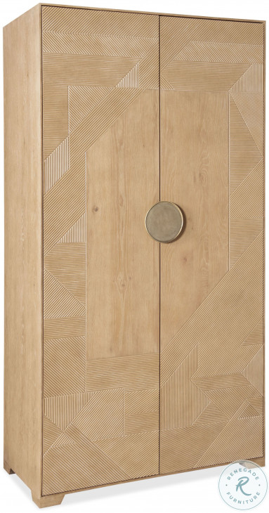 Retreat Light Brown Split Rattan Wardrobe From Hooker | Coleman Furniture