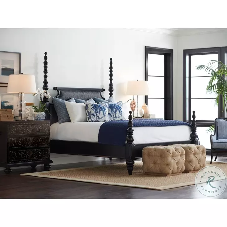 Kingstown Rich Tamarind Sovereign King Canopy Poster Bed from Tommy Bahama Coleman Furniture