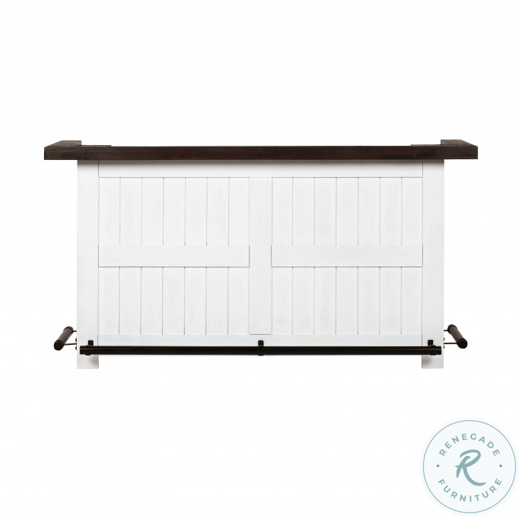 Harrison Distressed White Bar From Coleman Furniture | Coleman Furniture