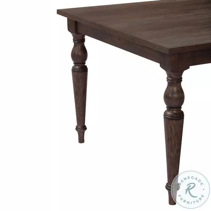 small dark brown dining table