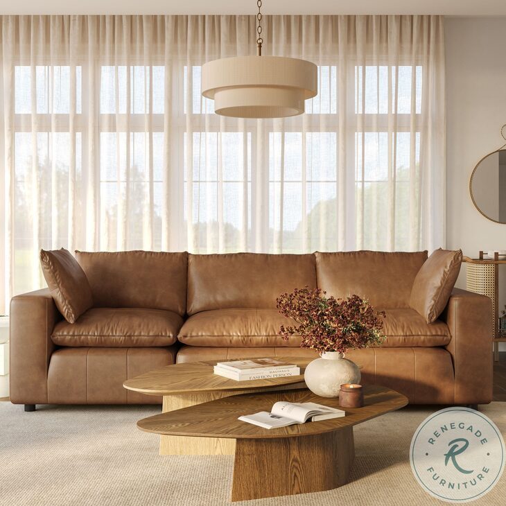 Cali Cognac Brown Leather Modular Sofa From Coleman Furniture | Coleman ...