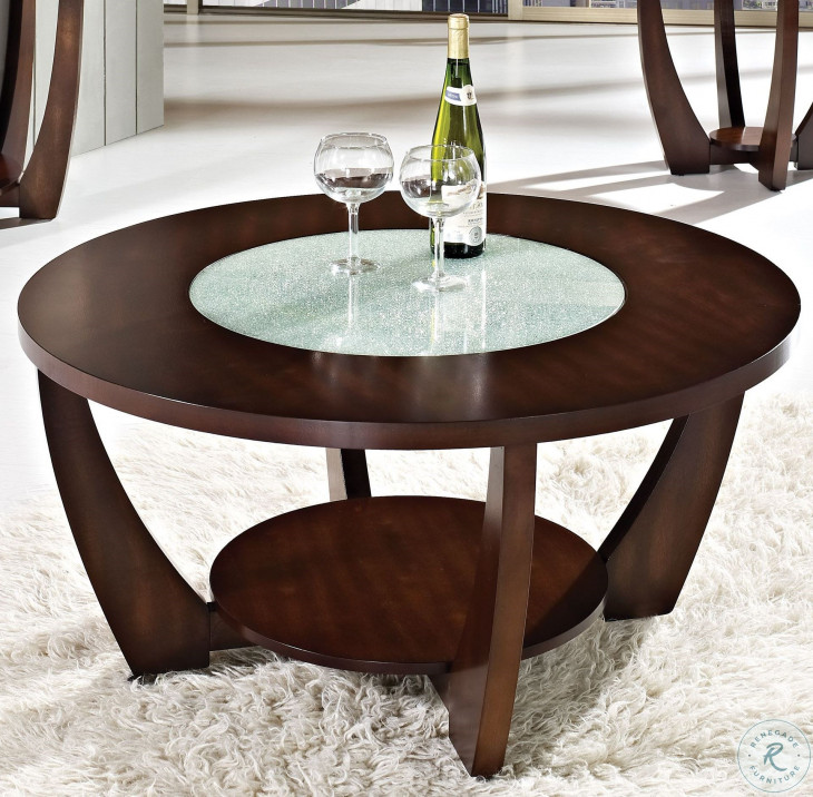 Rafael Merlot Cherry Cocktail Table with Casters from Steve Silver ...