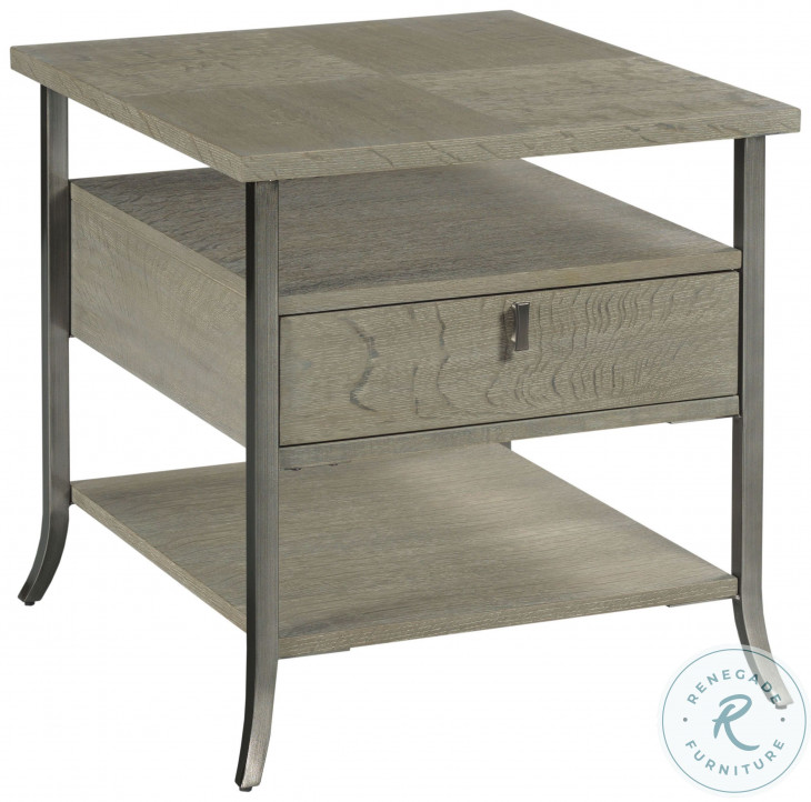 Creston Gray Rockford Rectangular Drawer End Table From Hammary | Coleman Furniture