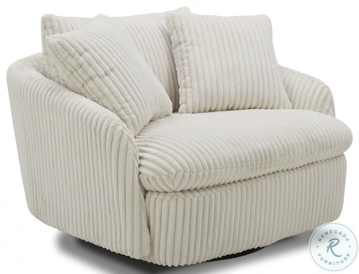 Boomer Mega Ivory Large Swivel Chair From Parker Living | Coleman Furniture