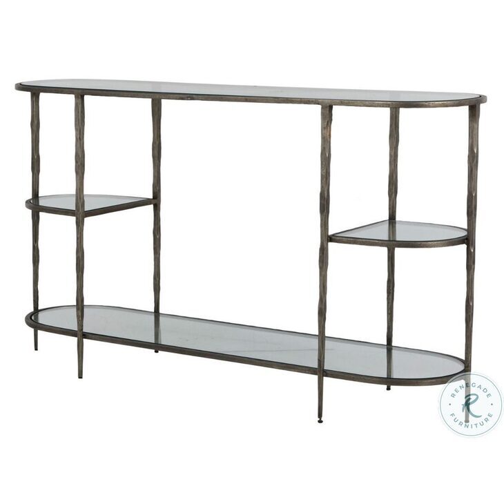 Wyeth Antique Nickel Console Table From Gabby | Coleman Furniture