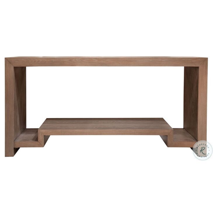 Emerson Cerused Plateau Brown Console Table From Gabby | Coleman Furniture