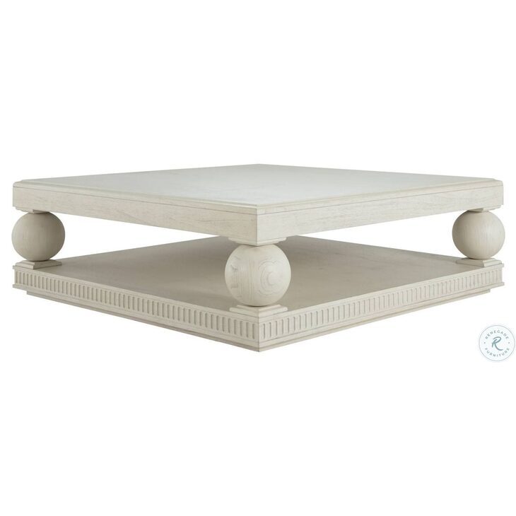 Bronte Antique Brushed White Coffee Table From Gabby | Coleman Furniture