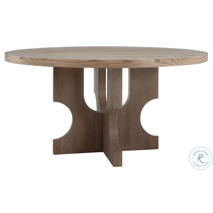 Sylvie Cerused Natural Dining Table From Gabby | Coleman Furniture