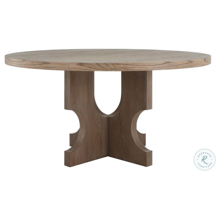 Sylvie Cerused Natural Dining Table From Gabby | Coleman Furniture
