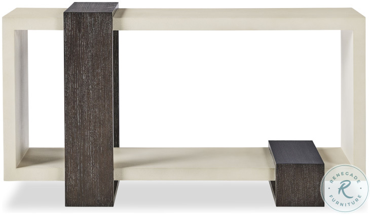 Nova Off White Faux And Dark Ceruse Console Table From Century Furniture | Home Gallery Stores