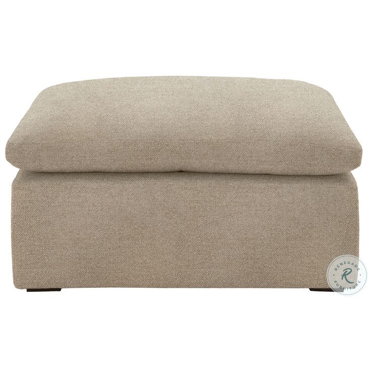 Sky Performance Latte Micro Boucle Modular Ottoman From Essentials for ...