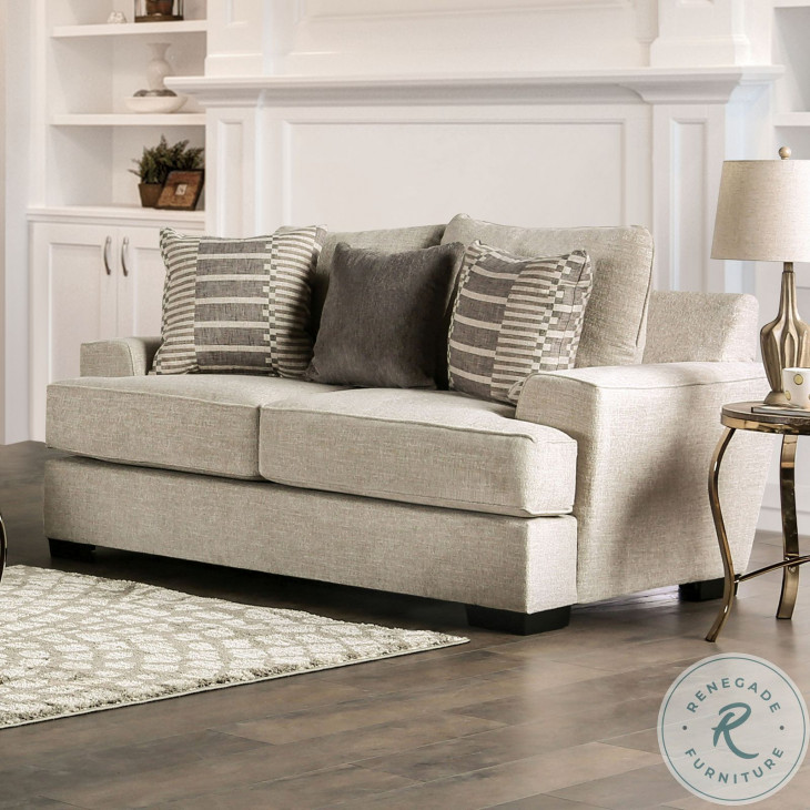 Holborn Beige Living Room Set from Furniture of America | Coleman Furniture