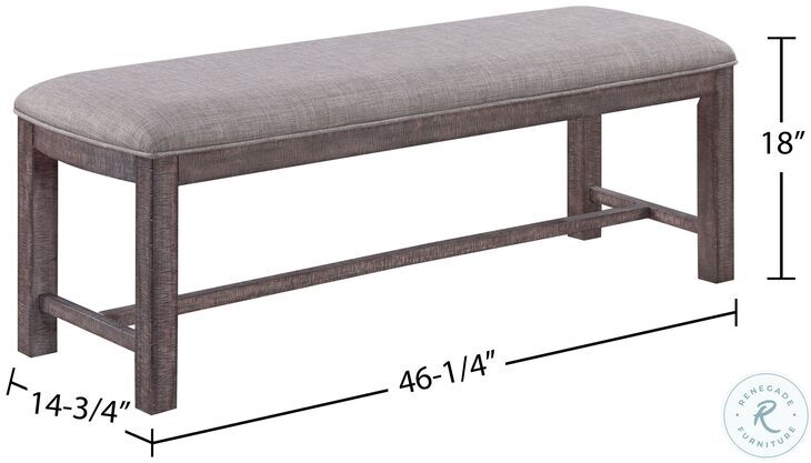 Spring Haven Distressed Dark Gray Leg Extendable Counter Height Dining ...