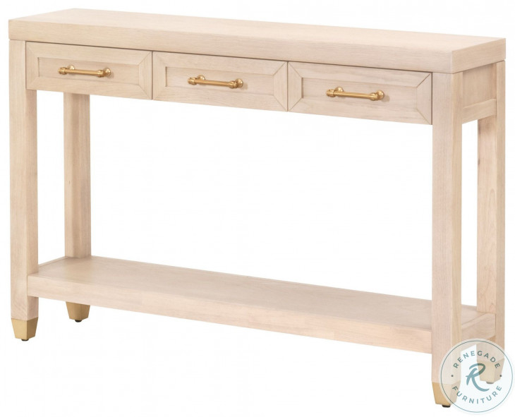 Stella Light Honey Oak Narrow Console Table From Essentials for Living ...
