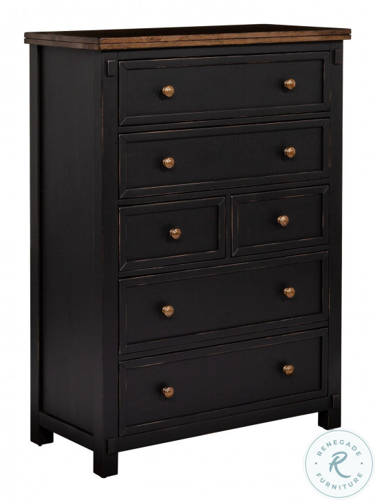 Stormy Ridge Chickory and Black Chest from A-America | Coleman Furniture