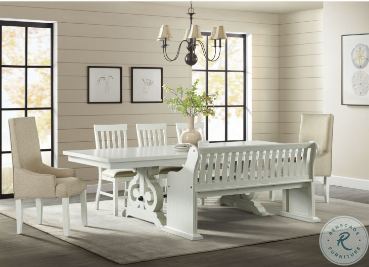 Stanford Stone White Bench From Picket House Furnishings | Coleman ...
