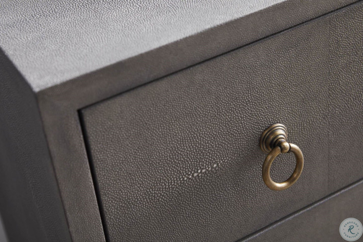 Strand Gray Shagreen 3 Drawer Nightstand From Essentials for Living ...