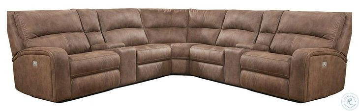 Nova Kahlua 7 Piece Modular Power Reclining Sectional From Golden Crest ...