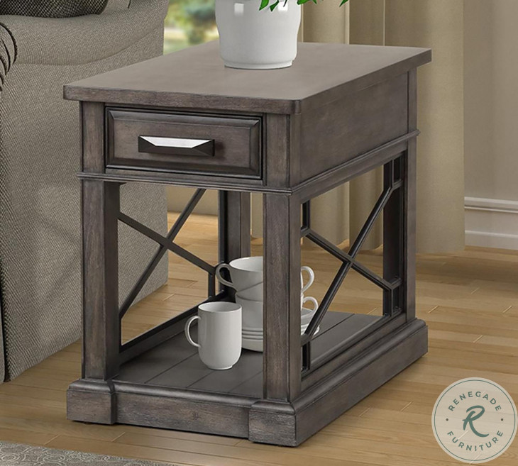 Sundance Smokey Gray Chairside Table from Parker House | Coleman Furniture