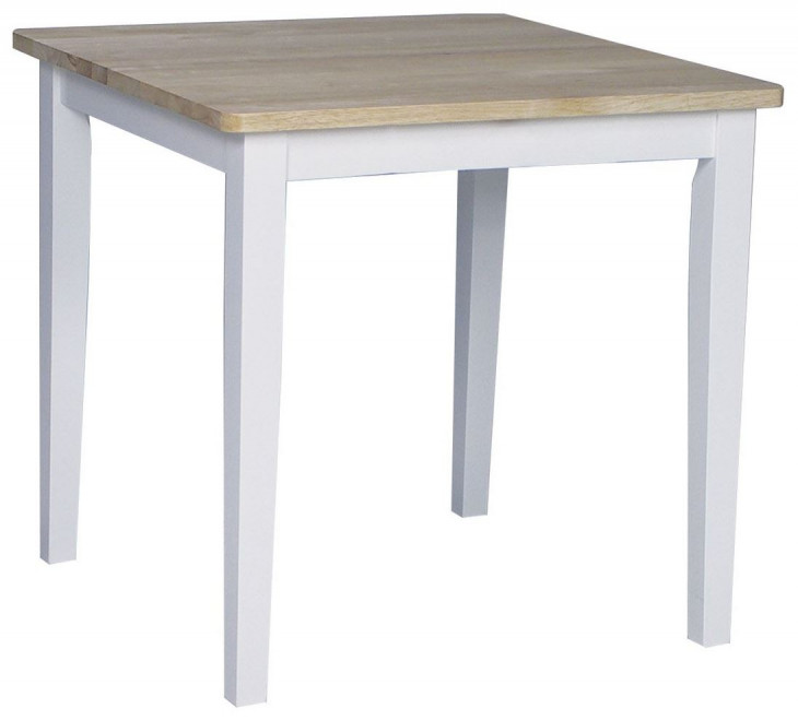 Dining Essentials White/Natural Square Dining Table from John Thomas ...