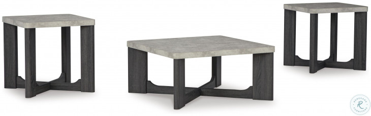 Sharstorm Two tone Gray Occasional Table Set From Ashley Furniture ...