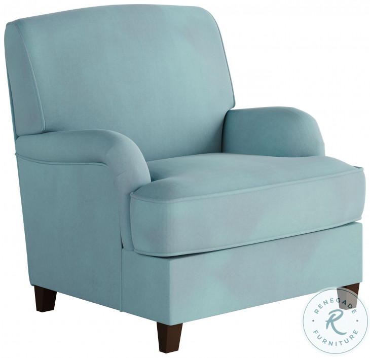 Bella Skylight Light Blue Track Arm Accent Chair From Southern Home ...