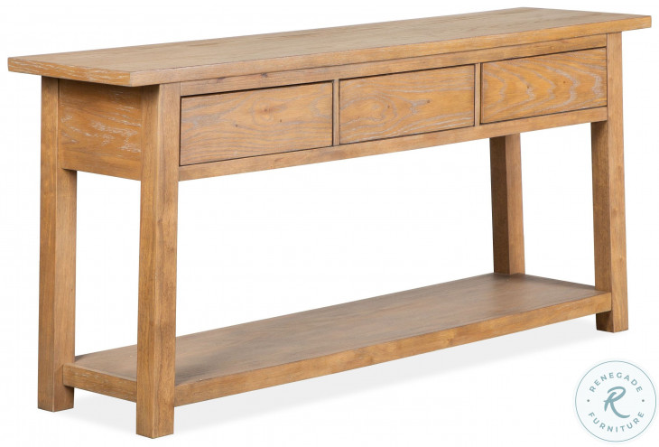 Lindon Belgian Wheat Rectangular Sofa Table From Magnussen Home | Coleman Furniture