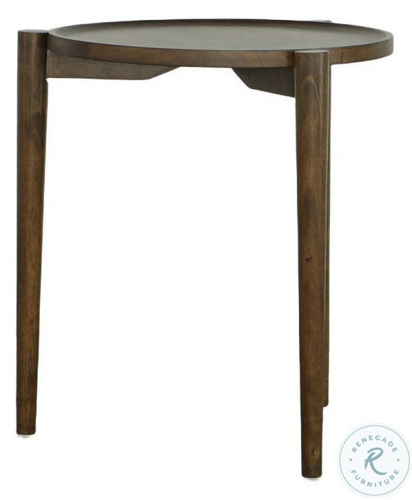 Harlowe Walnut Round End Table From Progressive Furniture | Coleman ...