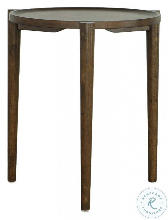 Harlowe Walnut Round End Table From Progressive Furniture | Coleman ...