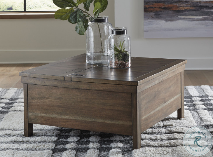 Moriville Grayish Brown Lift Top Occasional Table Set from Ashley ...